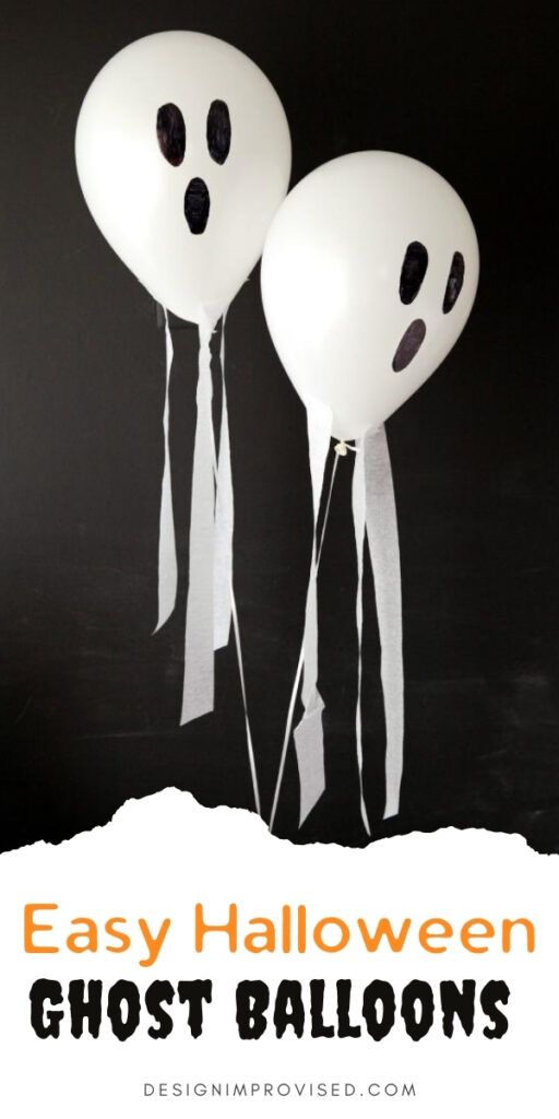 Halloween Ghost Balloons - Design Improvised