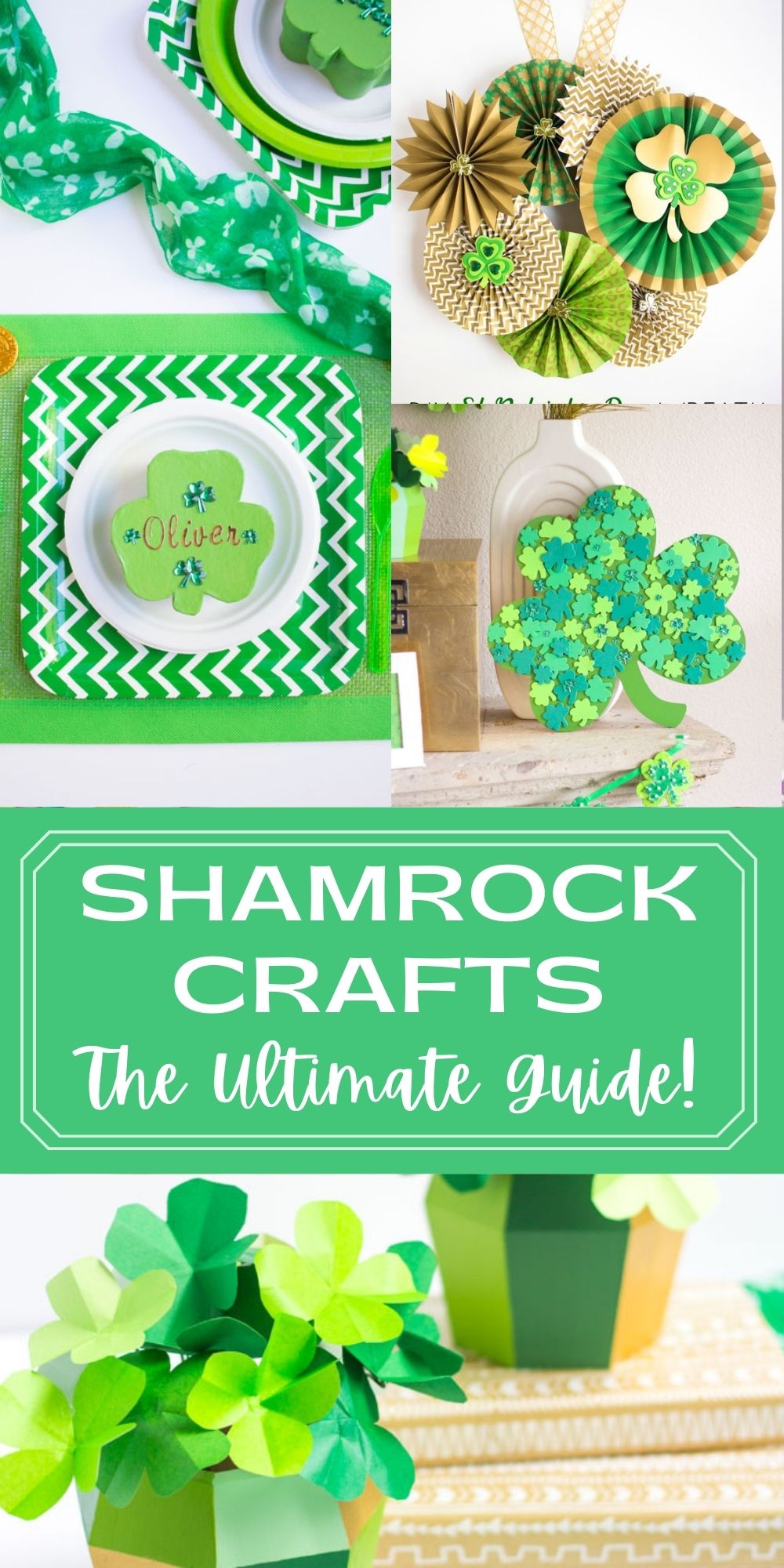 DIY Paper Origami Shamrock Craft - Design Improvised
