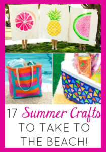 17 Colorful Beach Crafts to Make this Summer! - Design Improvised