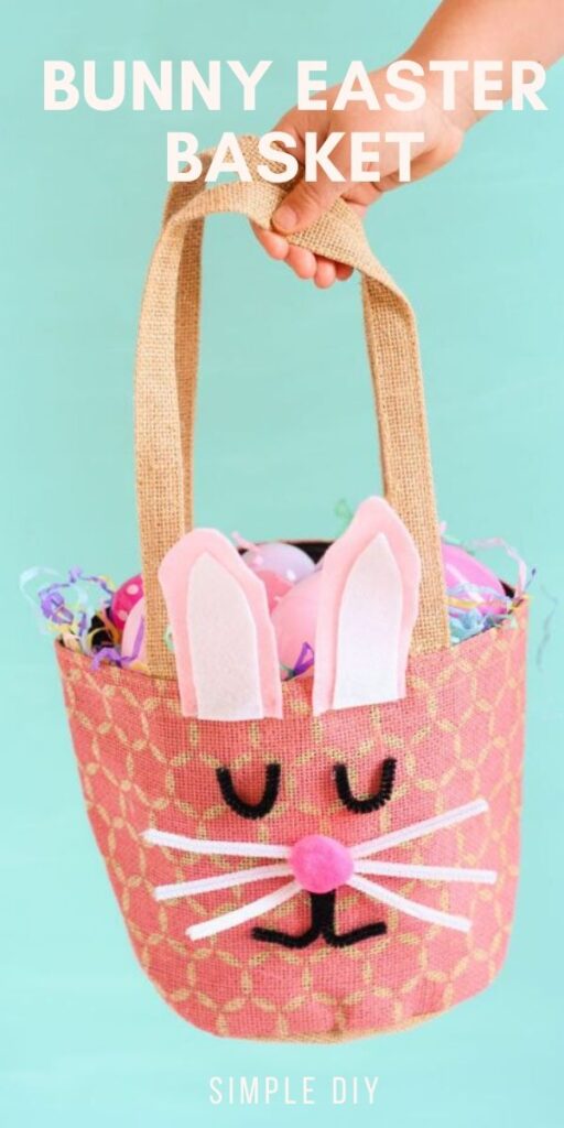 Simple DIY Bunny Easter Basket - Design Improvised