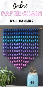 Ombre Paper Chain Wall Hanging - Design Improvised
