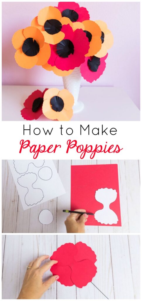 How to Make Easy Paper Poppies - Design Improvised