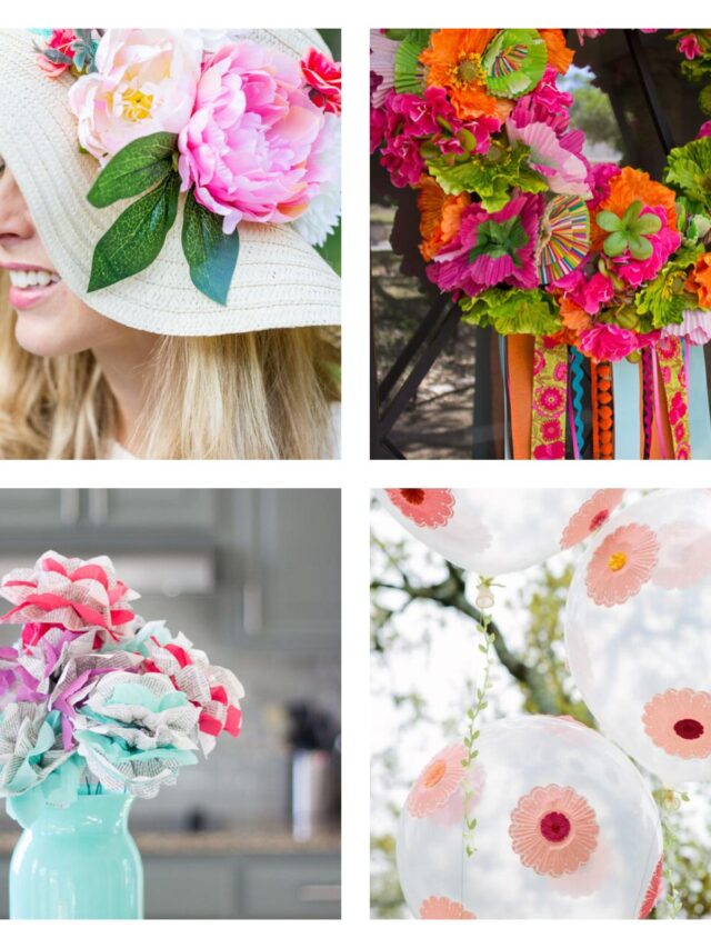 Top 10 Gorgeous Flower Crafts - Design Improvised